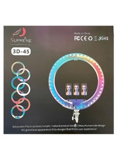 Generic 3D-45 RGB Ring Light with 360° Free Rotation, Adjustable Eye ...
