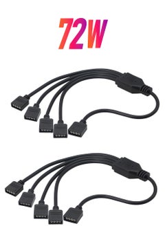 Generic RGB 1 to 4 Splitter Cable, 12V 4 PIN RGB Splitter Cable LED ...
