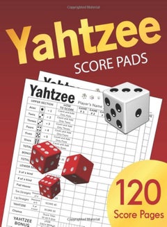 Yahtzee Score Pads Large Size 85 X 11 Inches 120 Pages Dice Board Game ...