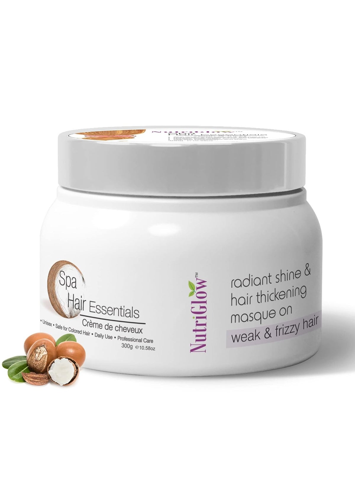 NUTRIGLOW Hair Spa Cream With Volumizing & Shine Lock Formula For Weak ...