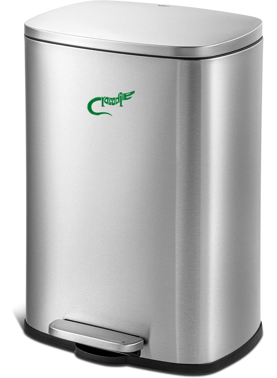 Crocodile CROCODILE تمساح Stainless Steel Trash Can, Soft-Close Lid ...