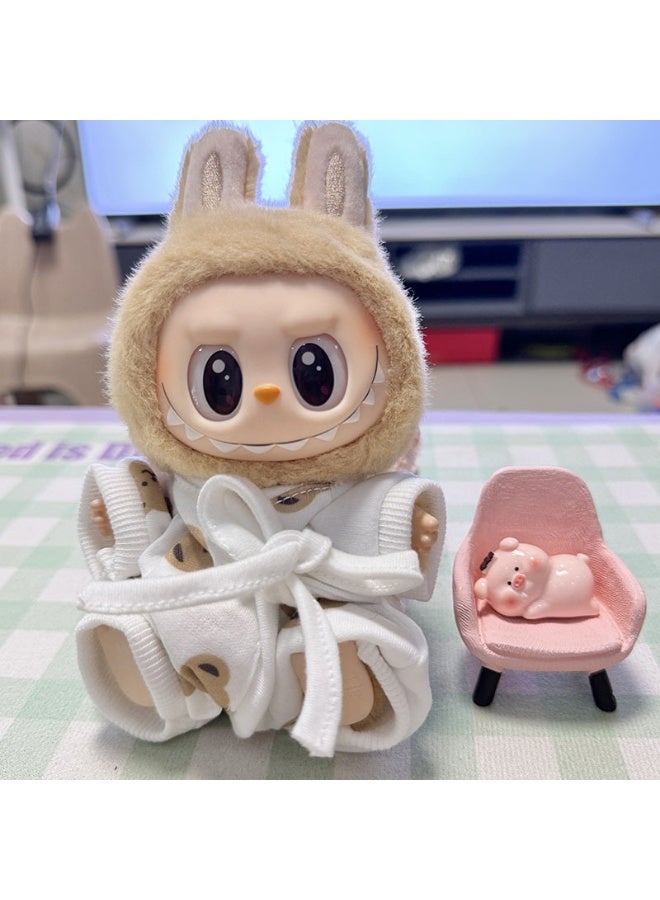 LABUBU Second Generation Blind Box Labubu Clothing PVC Face Pendant ...