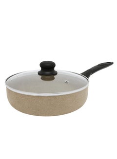 Trust Non-Stick Aluminum Deep Frying Pan With Glass Lid With Heat ...