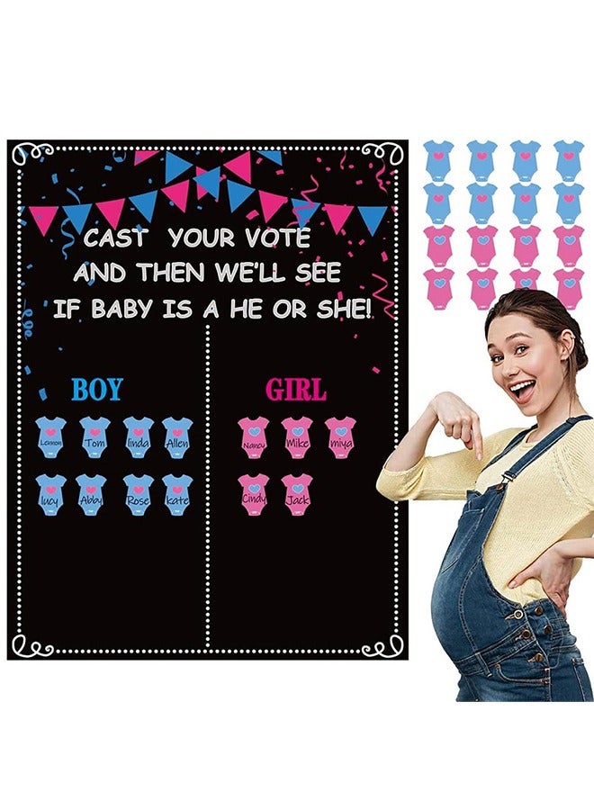 Generic Baby Gender Reveal Board, Party Supplies Kit With Decorative ...