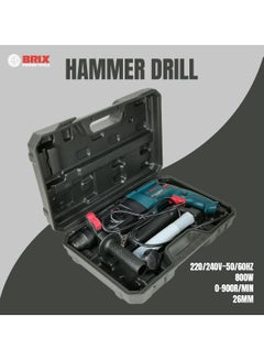 Brix Power Drill Machine 800W 900rpm 26mm 220 and 240V 50/60Hz Rotary ...