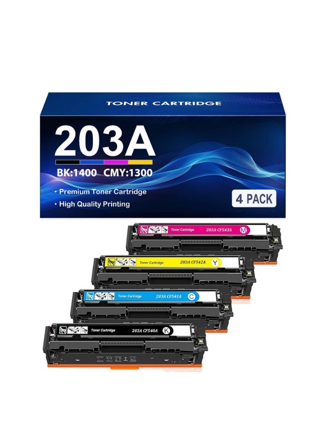 Generic 4-Pack Compatible Toner Cartridges Replacement for HP 203A ...