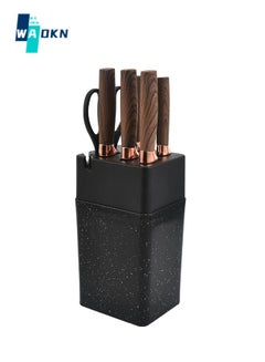 WAOKN Kitchen Knife Set, 7-Piece Kitchen Sharp Knife Set, Non-stick ...