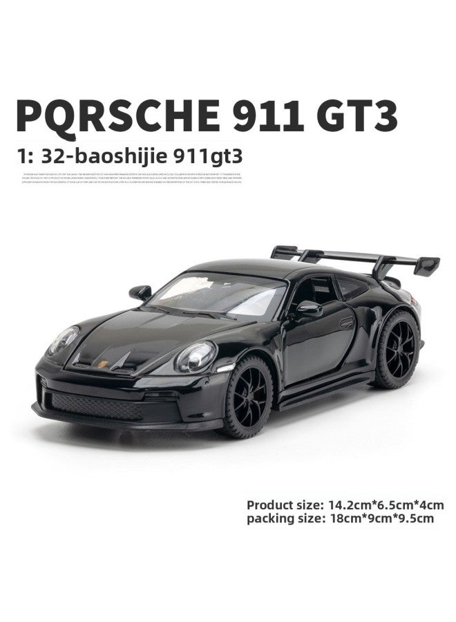 Generic Alloy Sports Car Model Artificial 1:32 Porsche 911 Sound And ...