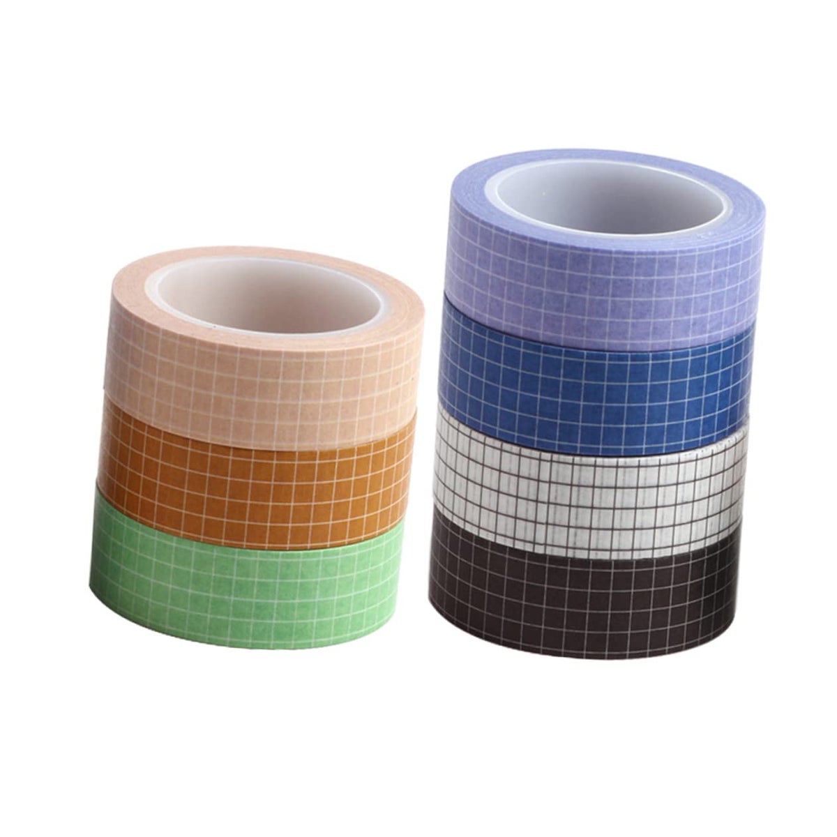 Generic 7Pcs Assorted Color Washi Masking Tape Set For Scrapbook ...