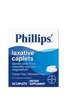 Phillips' Laxative Caplets relief from naturally sourced magnesium 24 ...