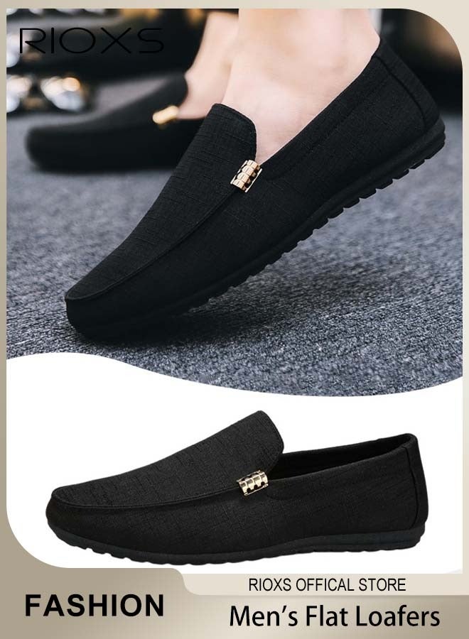 RIOXS Men's Classic Loafers, Slip On Casual Breathable Driving Shoes ...