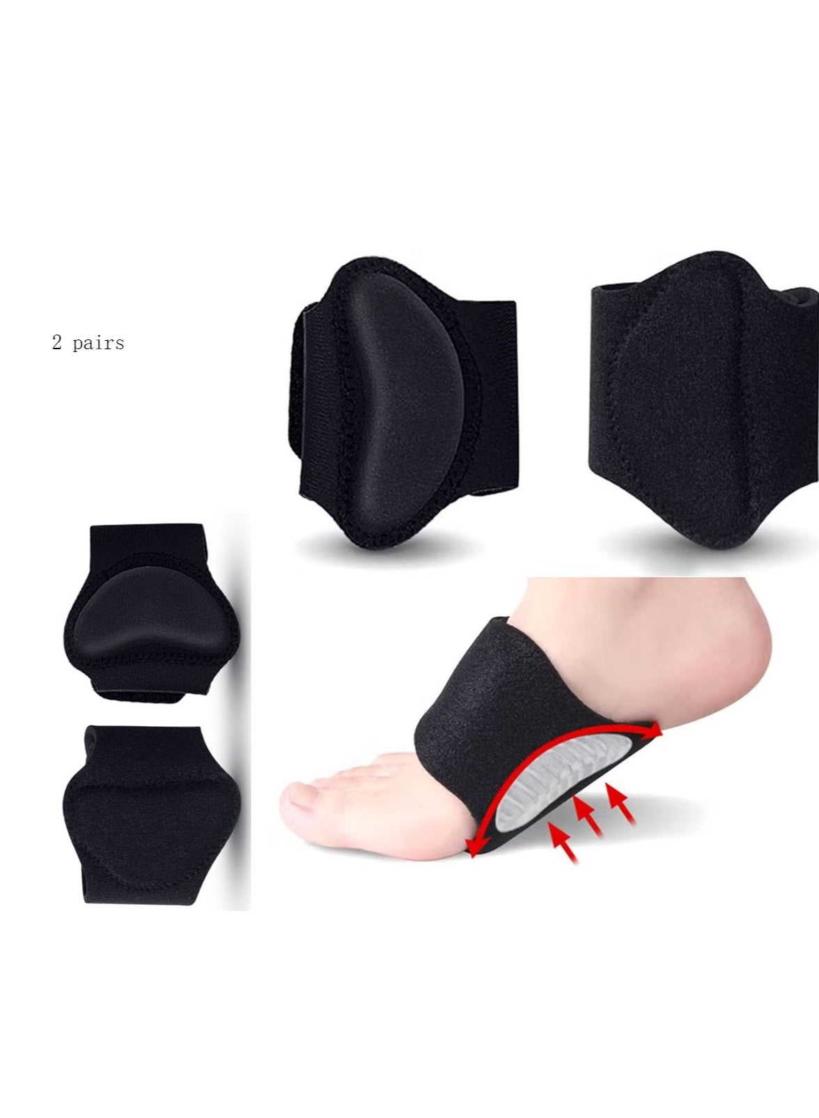 Generic 2 Pairs Orthotic Arch Support Plantar Fasciitis Relief Arch ...