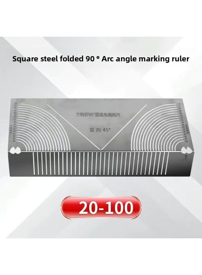Generic Square Tube Folding Round Ruler Multi-function Line Square Tube ...