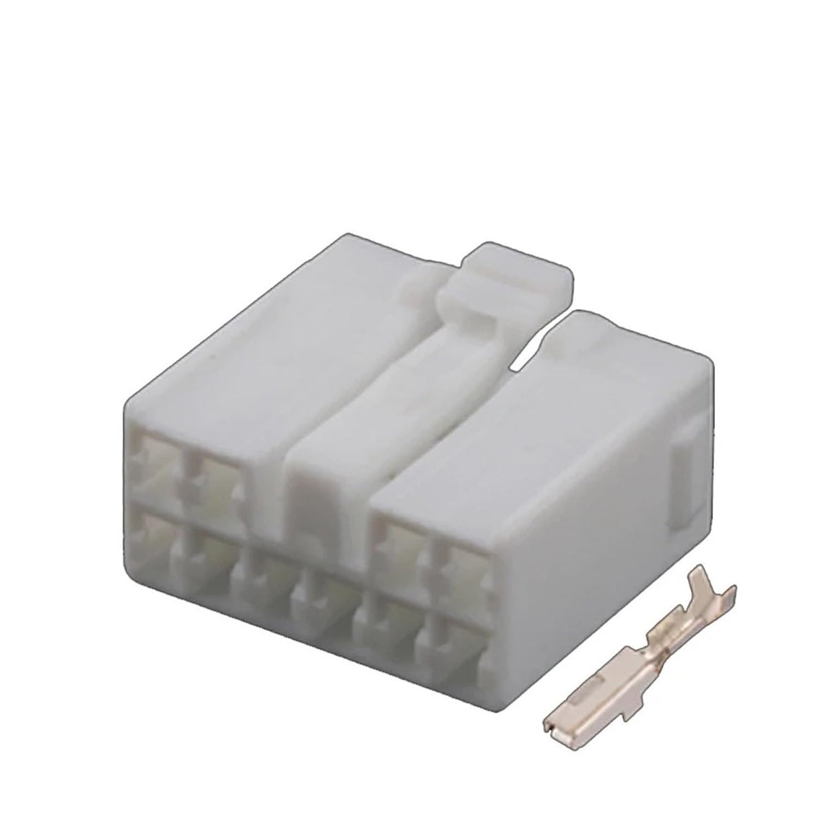 Generic Automotive Male Female Connector Set 10 Pin White Wiring Socket ...