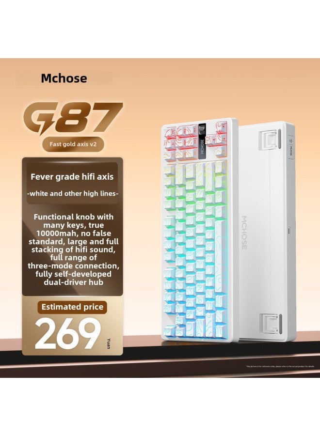 Generic MCHOSE Mai From The Explosion G87 Knob Customized Mechanical Keyboard Wireless Three ...