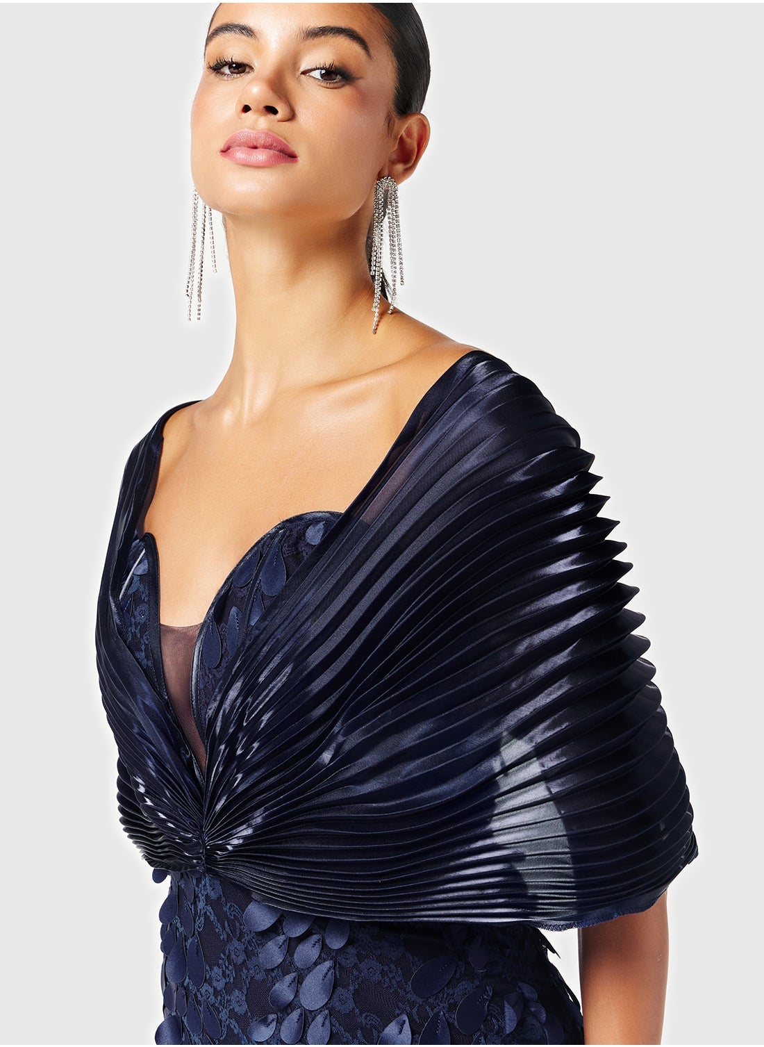 Threadz by Ajooni Off Shoulder Applique Skirt Dress | Best Price KSA | Riyadh, Jeddah