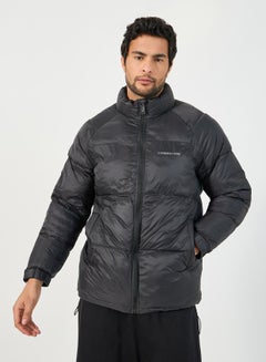 Styli Quilted Puffer Jacket with Minimal Print Detail KSA | Riyadh, Jeddah