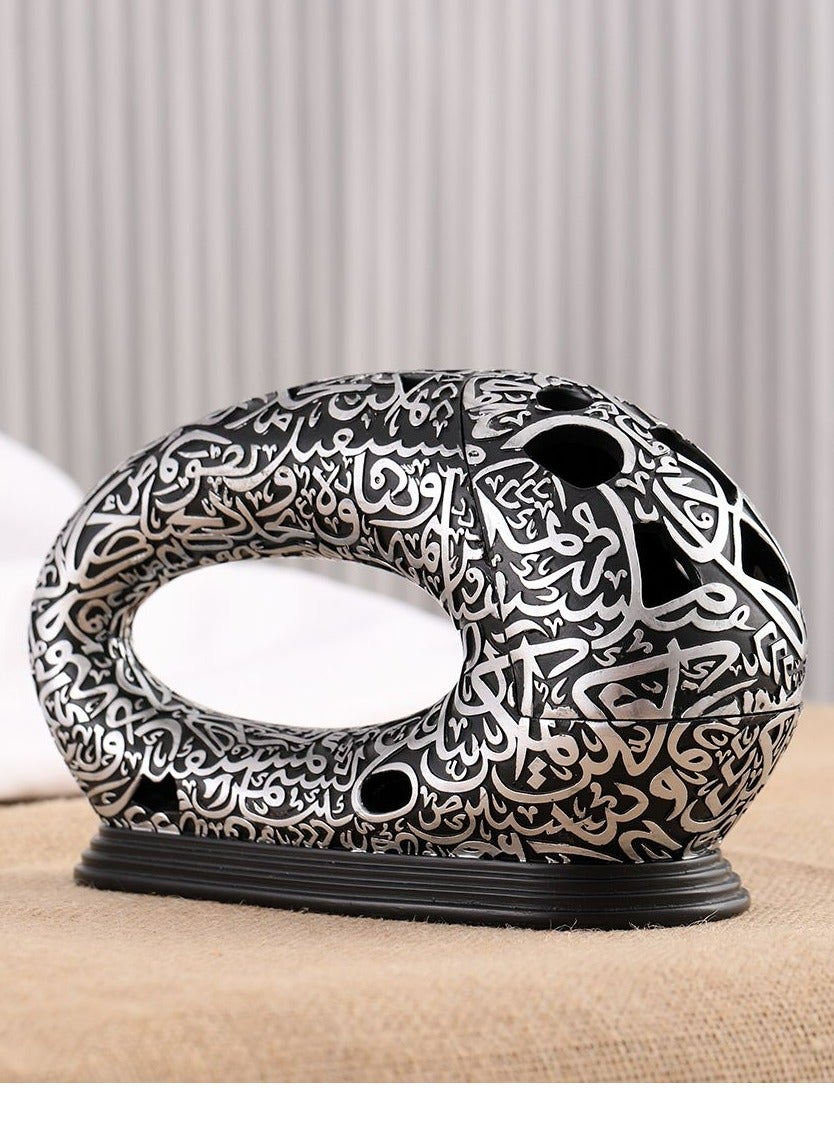Damanhoor Bakhoor Incense Burner Oud Burner Museum of The Future Black ...