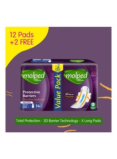 Molped Total Protection Extra long Sanitary Pads - 14 Pads | Best Price ...