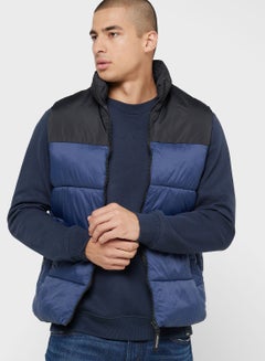 JACK & JONES Zippered Puffer Gilet KSA | Riyadh, Jeddah