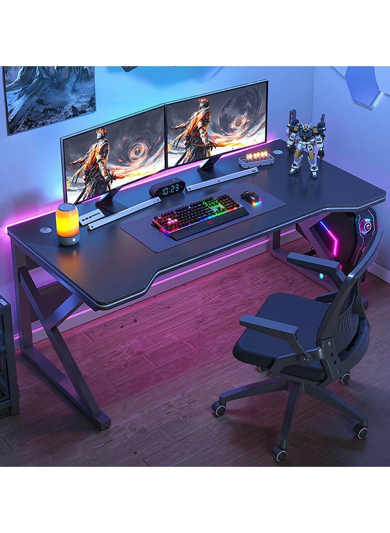 Alissa Gaming Desk with K-Shaped Legs & Cable Management Holes ...
