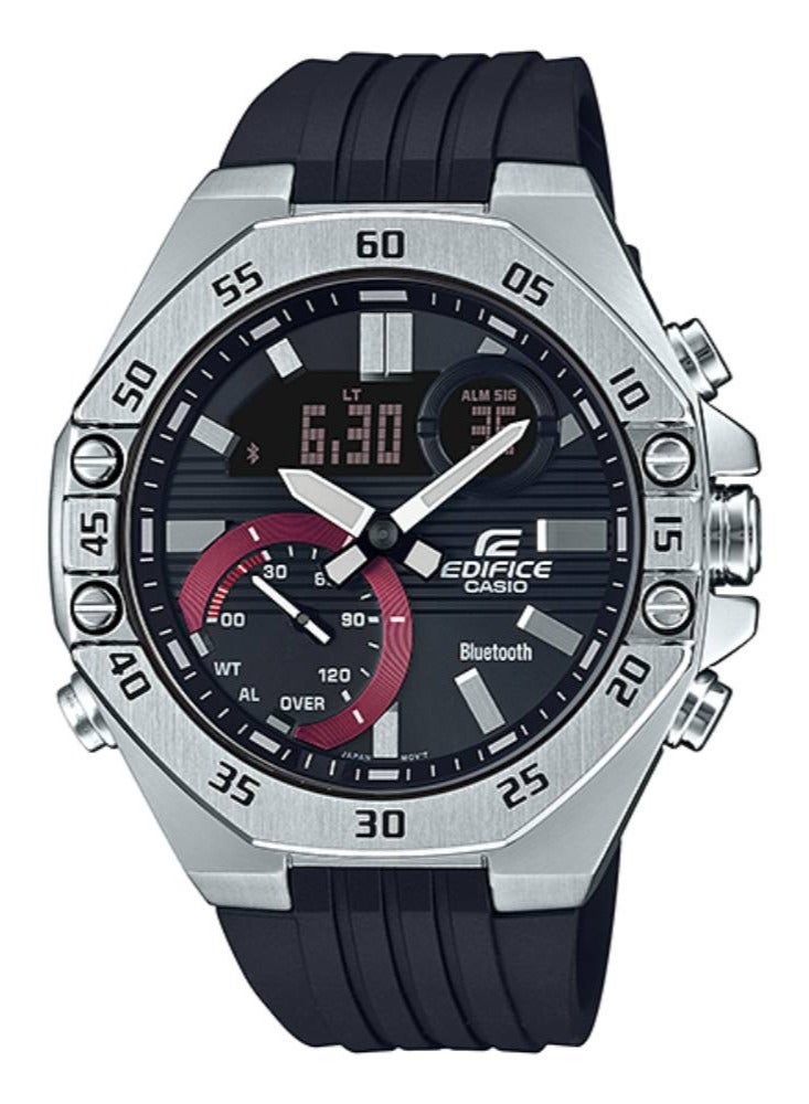 CASIO Edifice Analog-Digital Rubber Strap Men's Watch ECB-10P-1A | Best ...