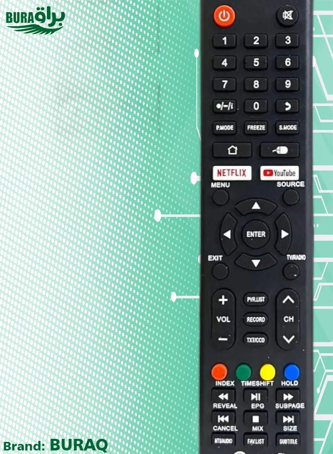 BURAQ Universal Replacement Remote Control for Dansat and Impex Lcd Led ...