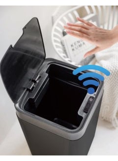 Feelings Feelings 20 Litre Cuboid Sensor Dustbin Carbon Steel Touchless ...