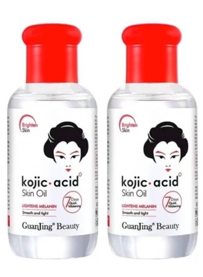 GuanJing Beauty Two bottles of kojic acid oil for skin 75 ml | Best ...
