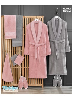 Noomi 11-Piece Modern Turkish Bath Robe Set: An Opulent Fusion of Comfort and Elegance KSA ...