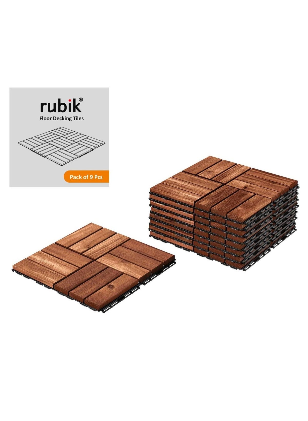 Rubik Acacia Wood Floor Decking and Patio Interlocking Tile Flooring ...