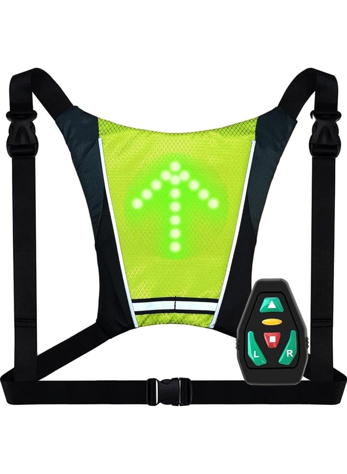 Alissa LED Reflective Safety Vest with Turn Signal Indicators – USB ...