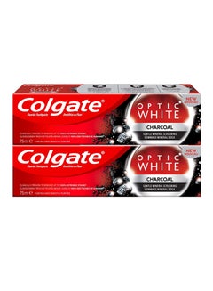 Colgate Colgate Optic White Charcoal Whitening Toothpaste 75ml Pack of ...