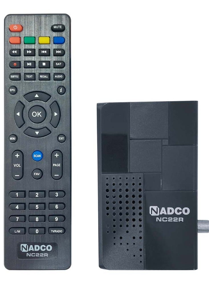 Nadco Mini Full HD Satellite Receiver Black - NC22R | Best Price KSA ...