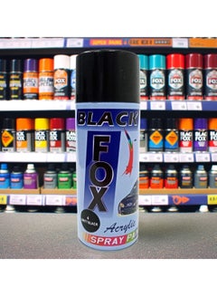 Generic Mat Black Color 400ml Acrylic Spray Paint Black Fox KSA | Riyadh, Jeddah