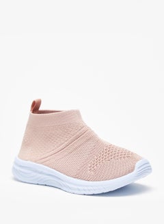 shoexpress Textured Slip-On Sports Shoes with Pull Tabs UAE | Dubai ...