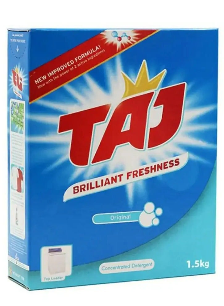 TAJ Brilliant Freshness Original Detergent Powder 1.5kg | Best Price ...