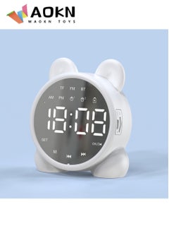 WAOKN New LED Mirror Screen Bluetooth Clock Speaker KSA | Riyadh, Jeddah