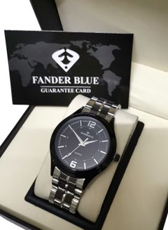 FANDER BLUE Men's Stainless Steel Quartz Analog Easy Read Fashion ...