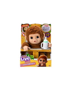 LITTLE LIVE PETS My Baby Monkey - Adorable pet monkey with over 50 ...