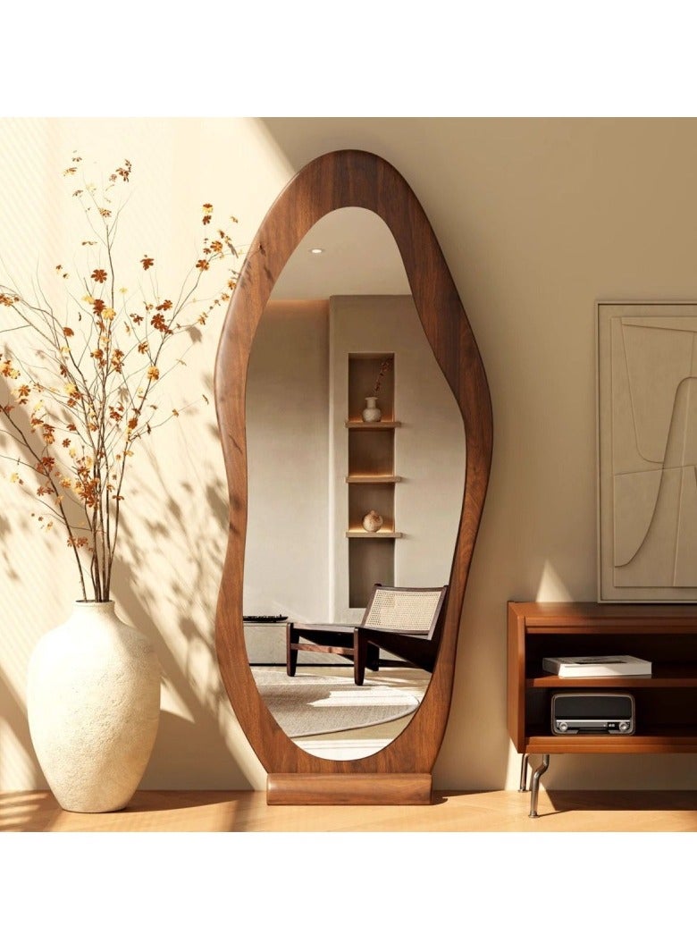 Arabest Full Length Wall Mounted Mirror Irregular Floor Mirror Boho ...