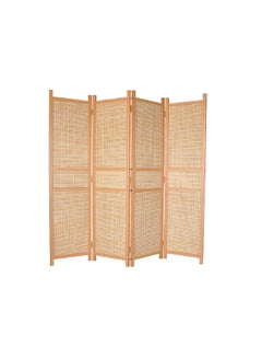 Mazaya Versatile Partition High Grade Frame Foldable Room Divider Light ...