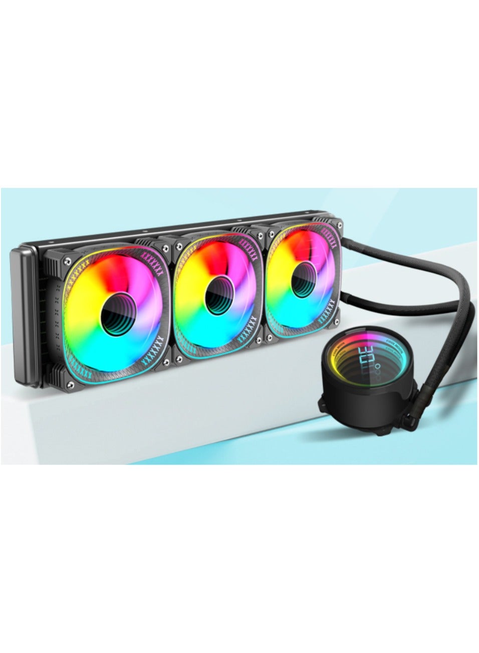 DEEPCOOL 360 digital display water cooling radiator computer ARGB ...