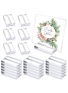 Generic 20 Pieces Acrylic Stands, Clear Place Card Holders with Card ...