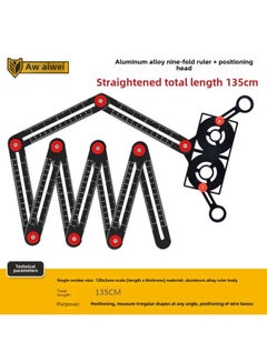 Generic Opening Special-shaped Measuring Ruler Section Ruler Ruler Nine ...