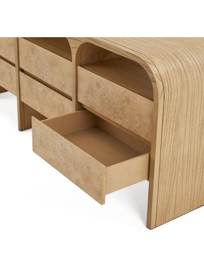 Homzmart MDF and Swedish Wood Buffet Beige - 200x40x85 cm | Best Price ...