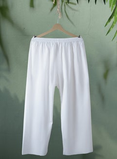 whitefield Men's Sirwal Arabic Long Pants woven fabric White softness ...