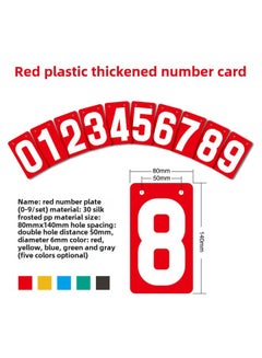 Generic Digital Card Number Card Scoreboard Red Yellow Blue Green Gray ...