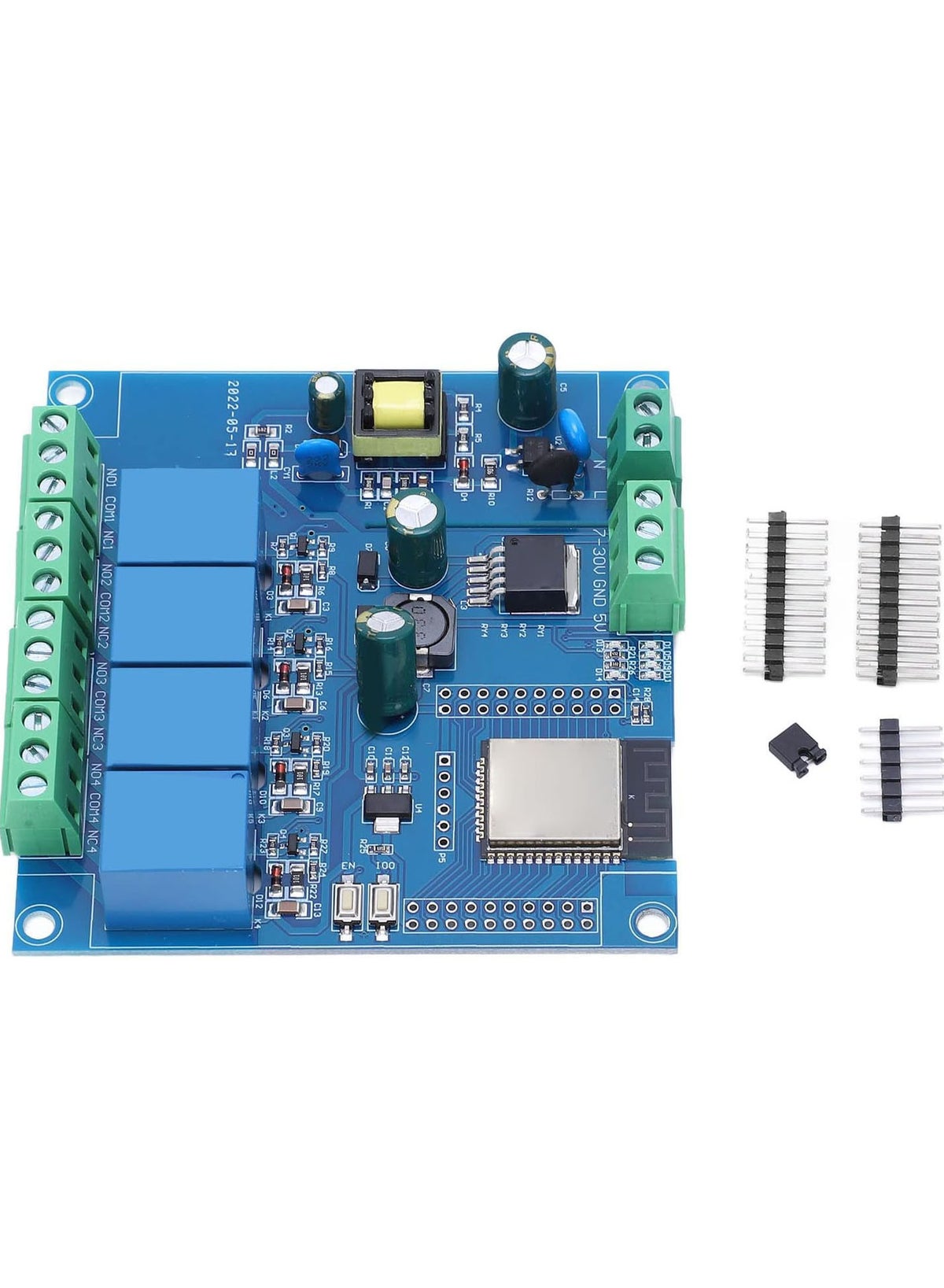 GGOOT ESP32 Development Board, WiFi Bluetooth 4 Way Relay Module ...