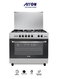 Arrow 6-Burner Free-Standing Gas Stove, 80×55 Cm, Egyptian Made, Self ...